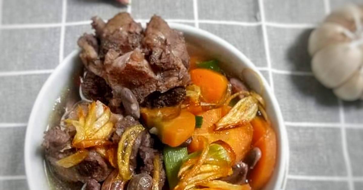 50 resep sup buntut kacang merah enak dan mudah - Cookpad