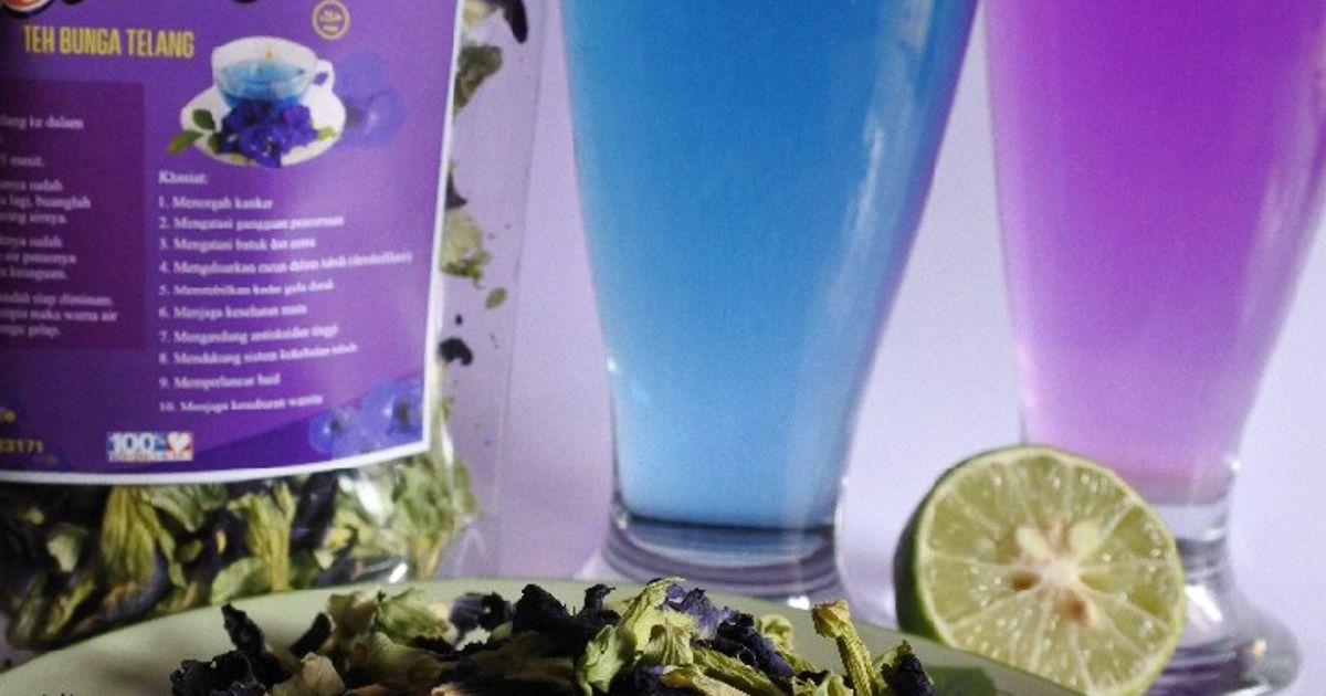 Resep Teh Bunga Telang Teh Biru Teh Ungu oleh siti mardiyah - Cookpad