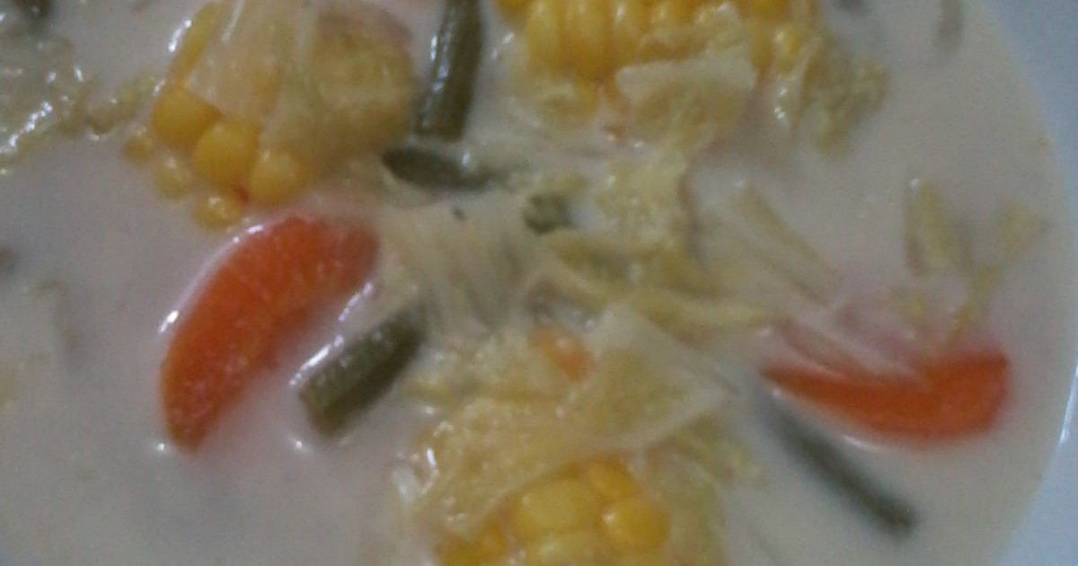 Resep Sayur Lodeh Sa Wo Pang Gung (Sawi Manis, Wortel, Kacang Panjang ...