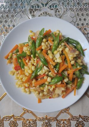 Resep Tumis Buncis Wortel Jagung oleh Dhelly - Cookpad