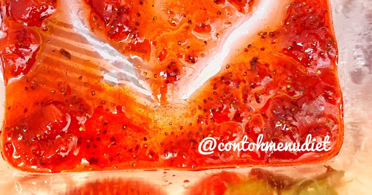 Resep Selai strawberry homemade rendah gula oleh Innayah Roza - Cookpad