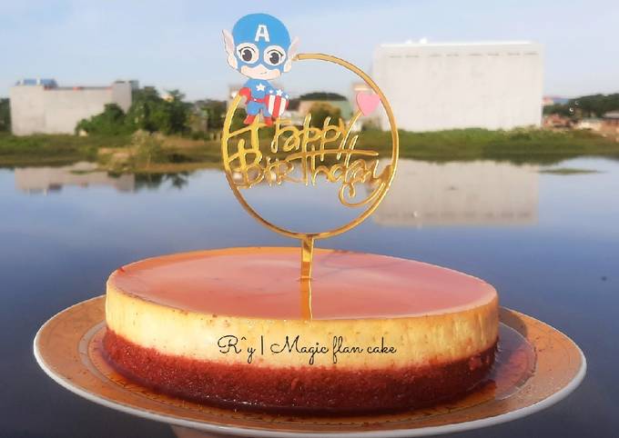 Resep Magic flan cake Red Velvet oleh ℝ_𝕪𝕒𝕟𝕥𝕪𝕪 - Cookpad