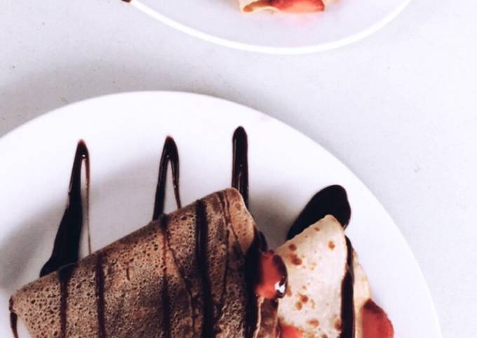 Panqueques con manjar Receta de Barbara Flores- Cookpad