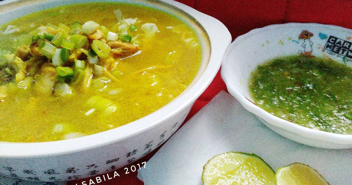 Resep Soto ayam simple oleh Salsabila - Cookpad