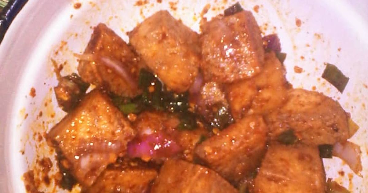 Tofu (Awara Da Mai Da Yaji With Albasa) Recipe by Umman Amir And Minaal ...