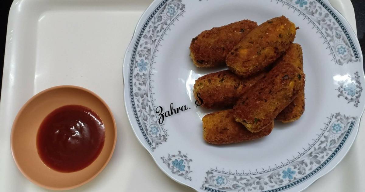 Potato Corn Rolls Recipe by Zahra Shaikh - Cookpad