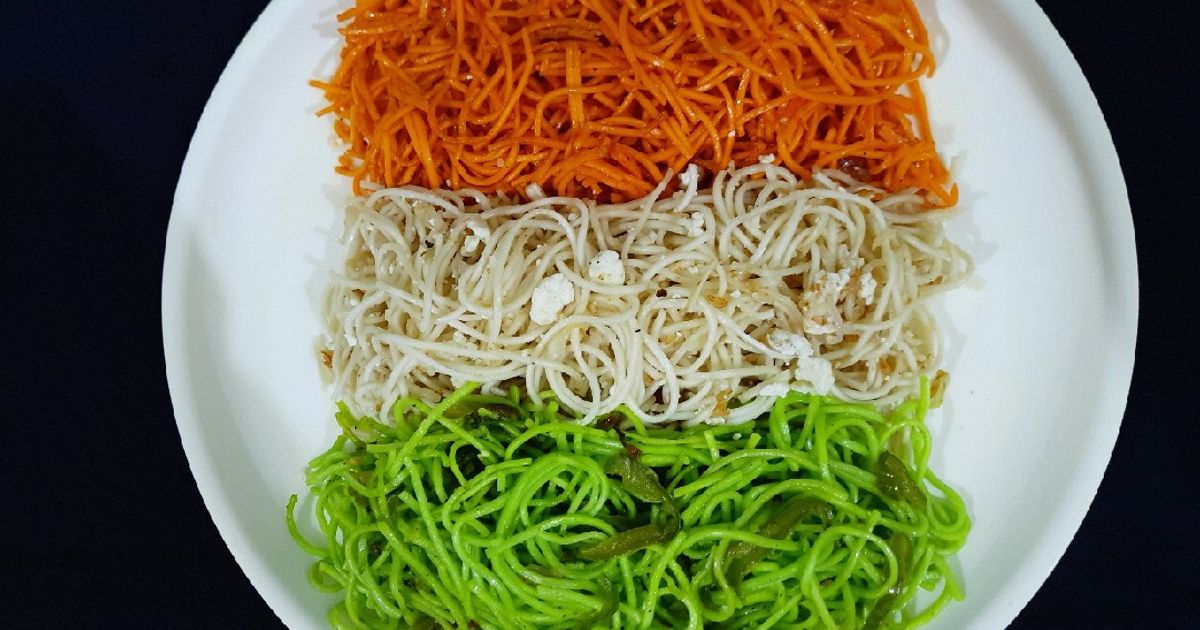 Tri Colour Noodles Recipe by Uzma Syed - Cookpad
