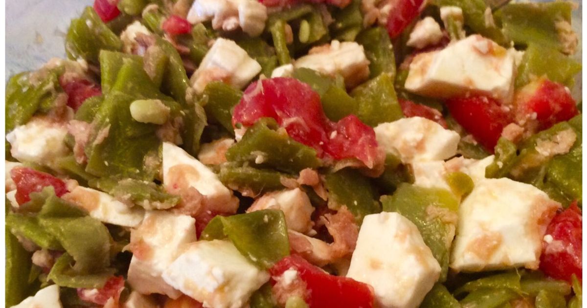 Judías Verdes Con Queso Tierno De Cabra Y Atún En Escabeche Receta de ...