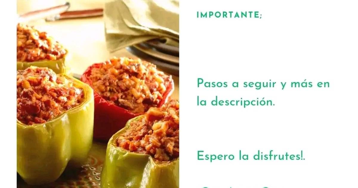 Ajíes Rellenos Receta de Crystal Adames- Cookpad