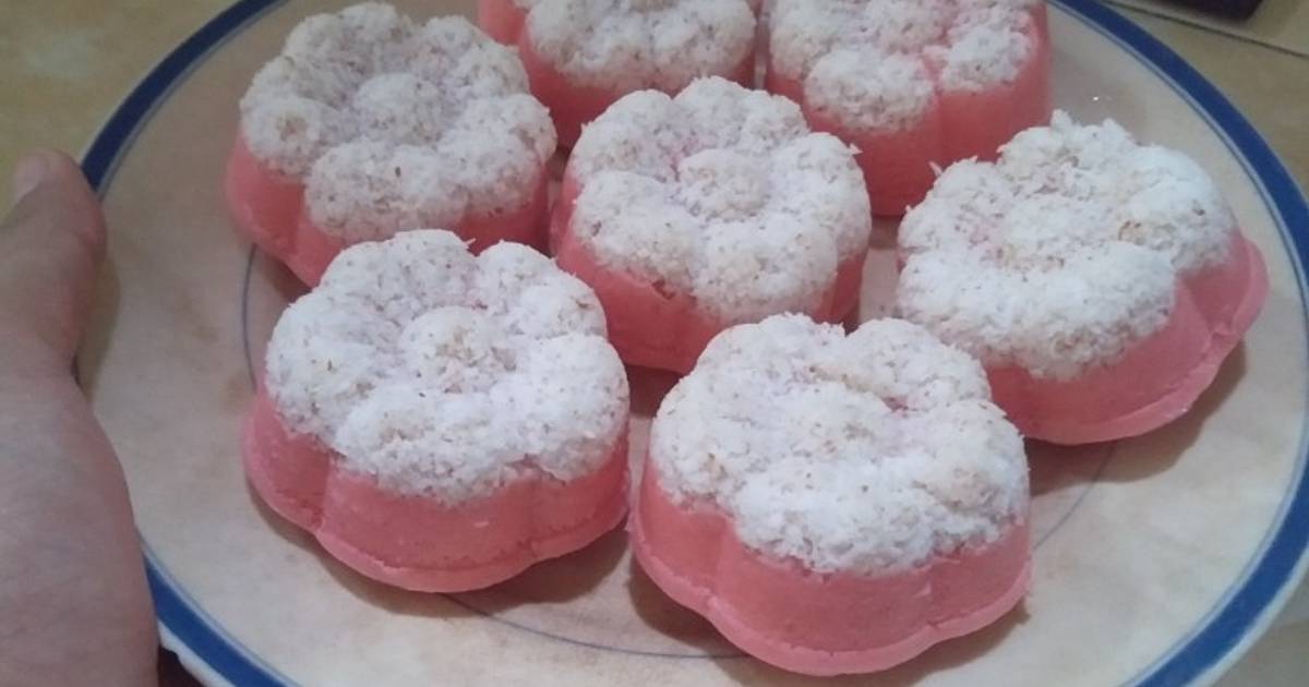 Resep Putri ayu pink (tepung beras) oleh NoviTan - Cookpad