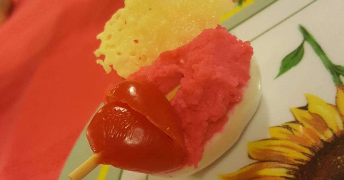 Huevos rellenos con Hummus - Especial San Valentín Receta de Vicky Di ...