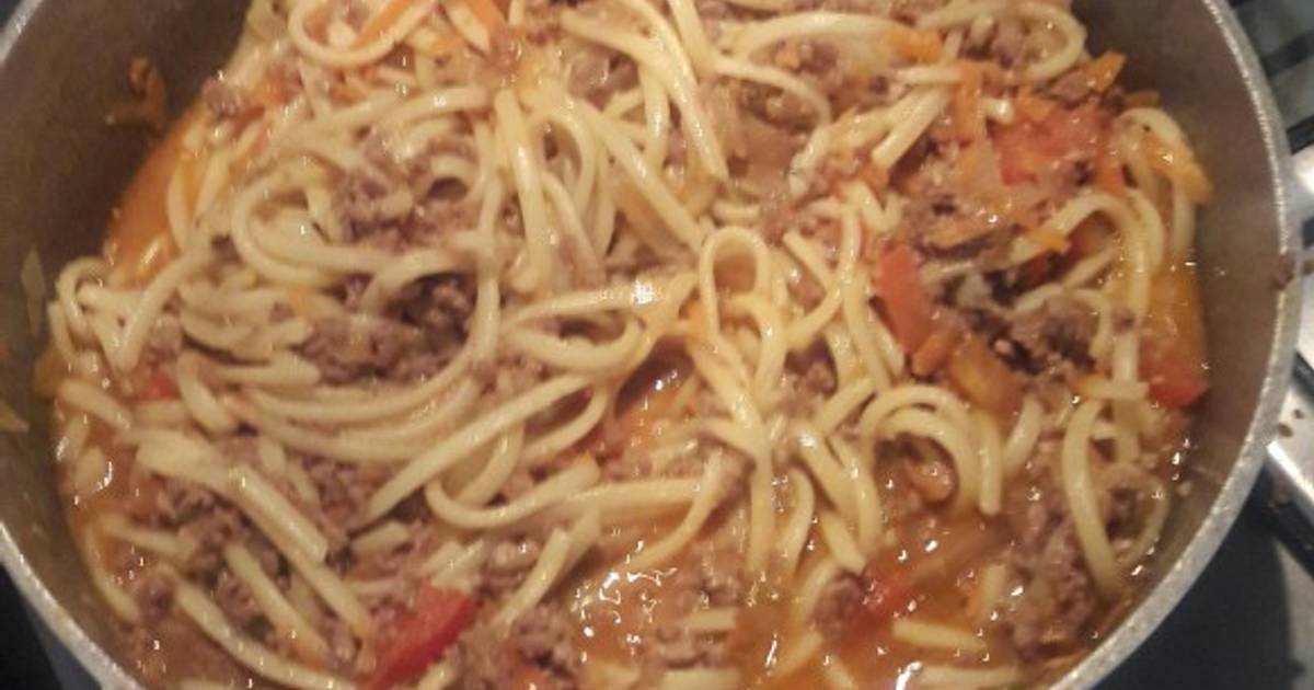 Espagueti Con Carne Molida 117 Recetas Caseras Cookpad