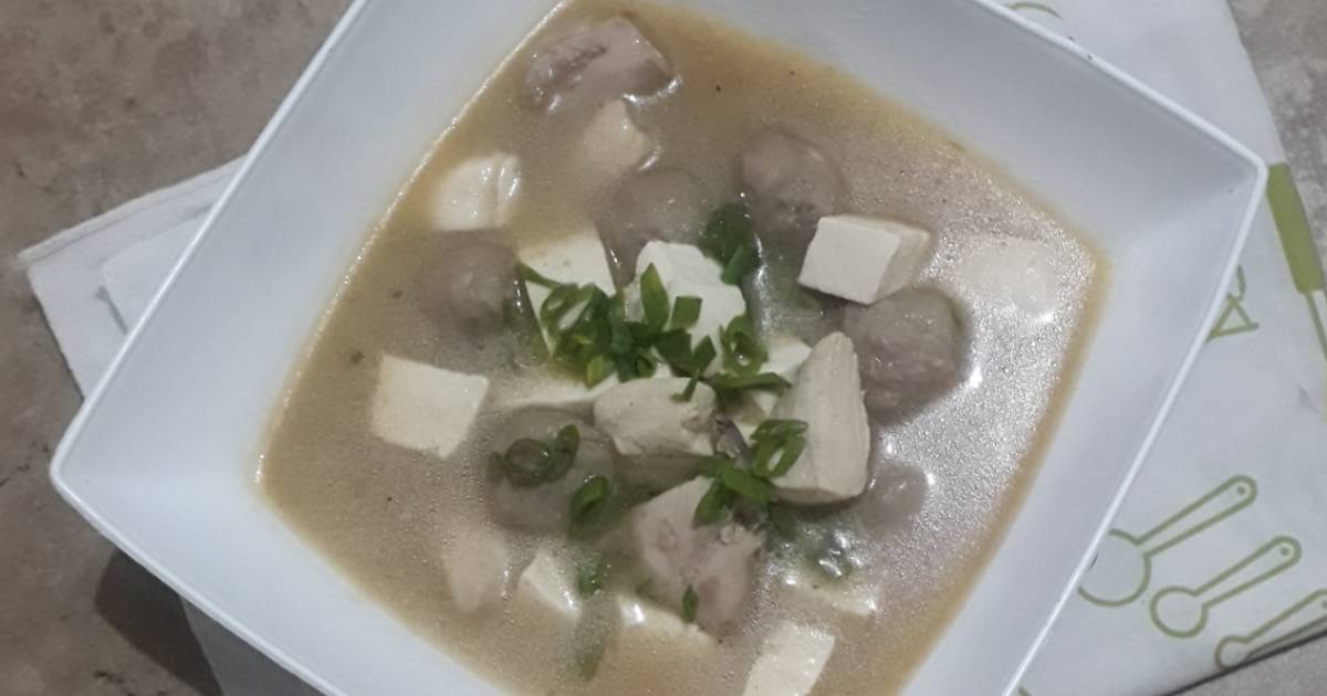 Resep Sup baso ayam tahu asam segar oleh Ani Brilian - Cookpad