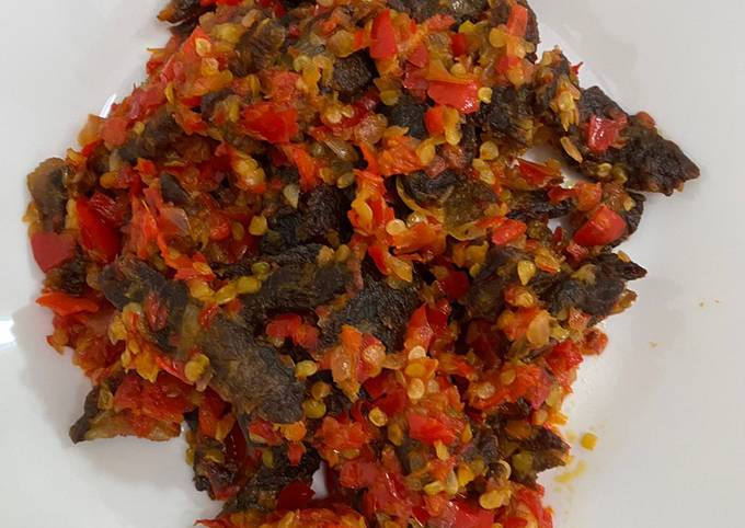 Resep Dendeng Sapi Balado oleh Fara - Cookpad