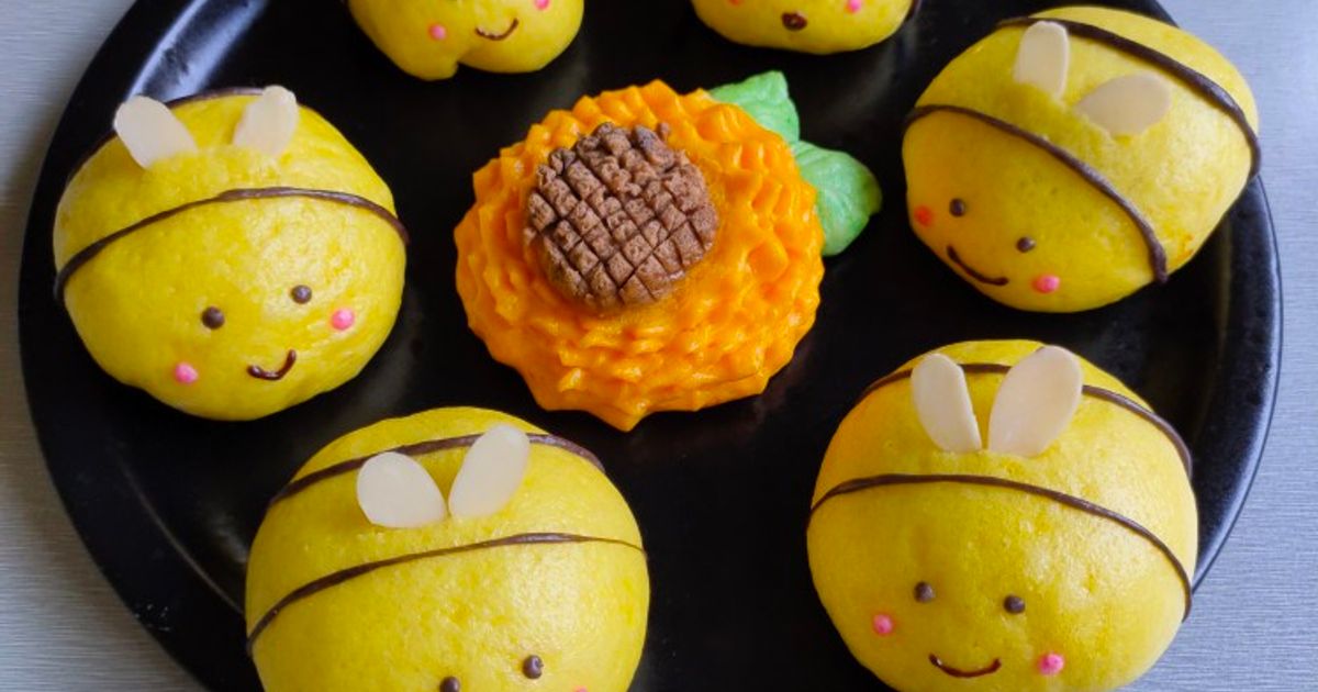 Resep Pao Karakter Lebah (Bee Pao) Isi Coklat /Mifeng Naihuangbao oleh DKitchen - Cookpad