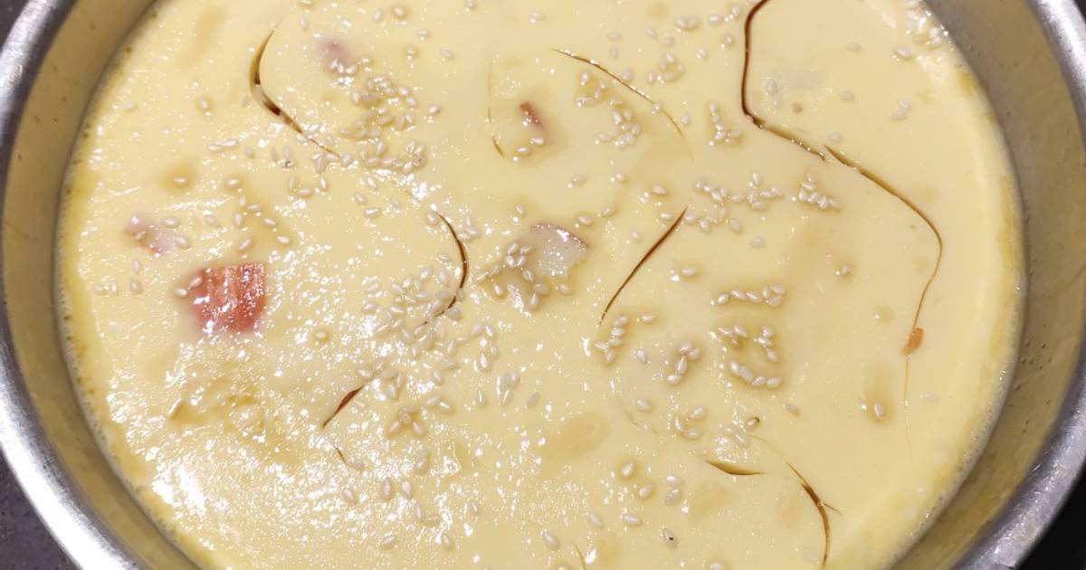 Steam Egg with Sesame Seeds Recipe by Meme - Cookpad