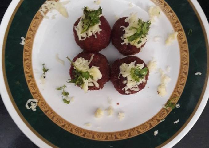 Beetroot cheese balls Recipe by Shabeena Alek - Cookpad