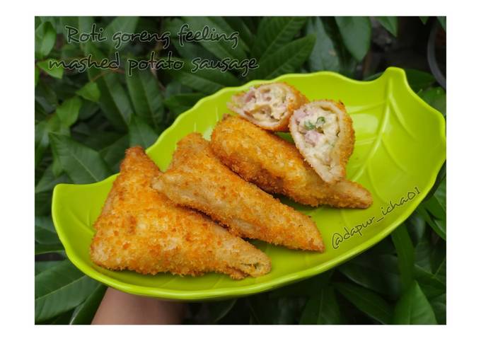 Resep Roti goreng feeling mashed potato sausage oleh Dapur Icha - Cookpad