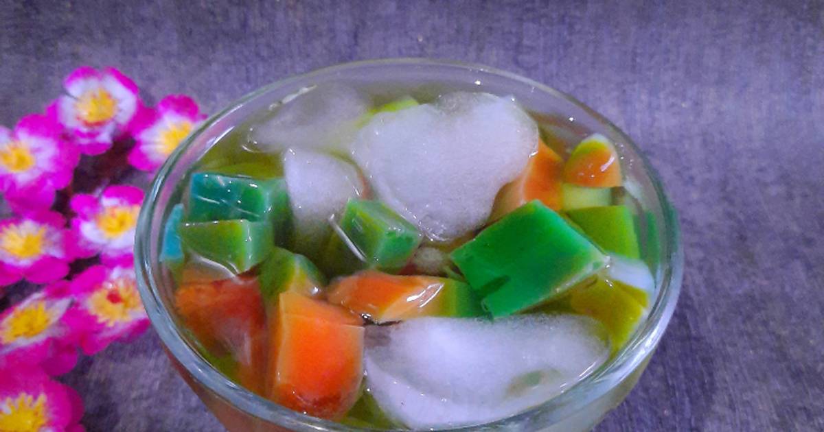 Resep Es Jelly Pelangi oleh Koki Bayi 🍭 - Cookpad