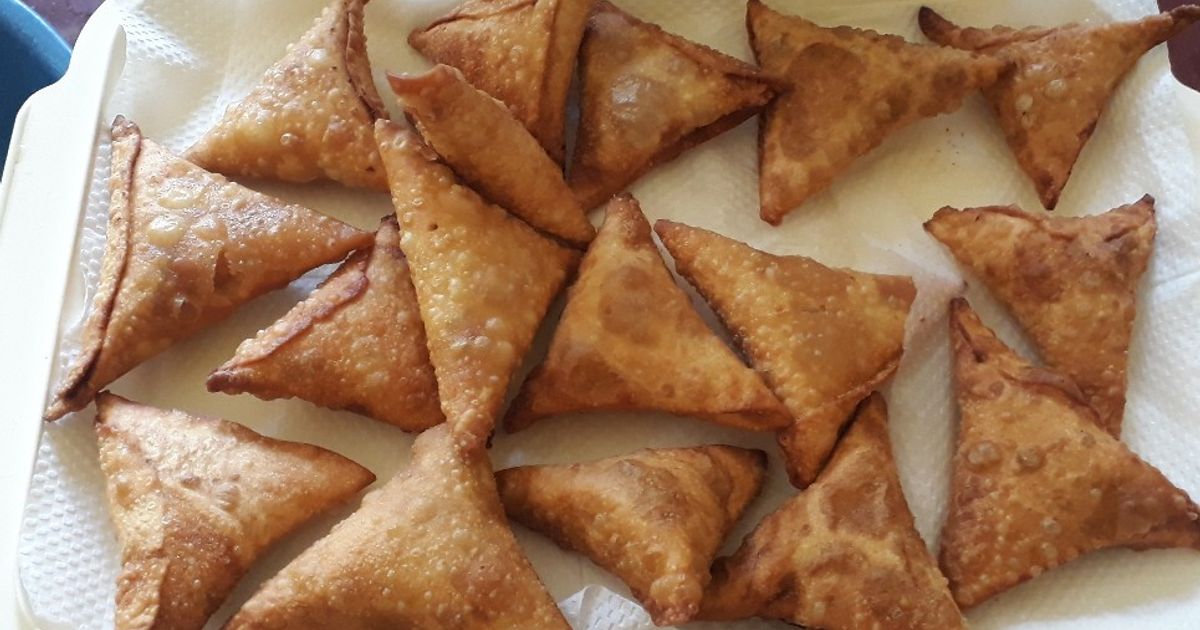 Spicy Minced Meat Sambusa Aka Samosas #Authormaraton# Recipe by Val ...