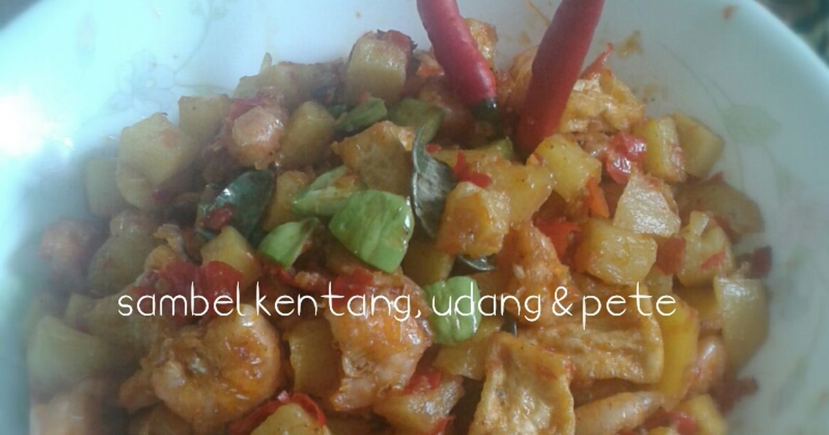 Resep Sambel Kentang + Udang + Pete oleh Ratih Sukardi - Cookpad