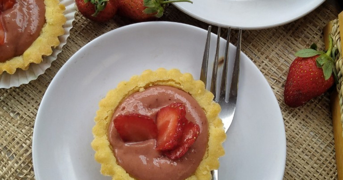 Resep Strawberry Crémeux With Sablé Breton Crust (Pie Strawberry) oleh ...
