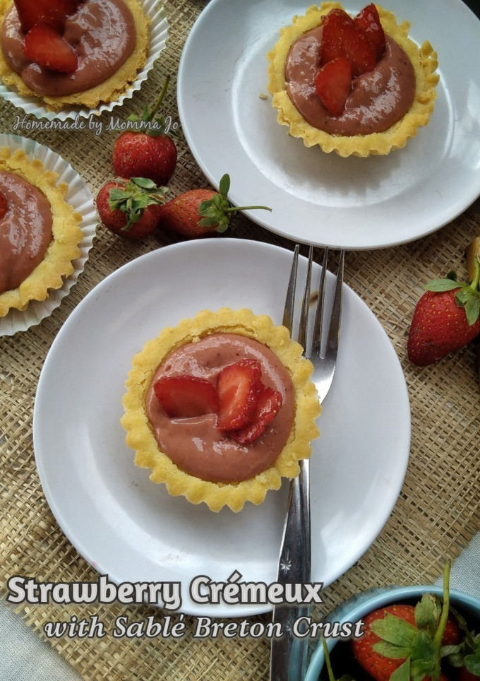 Resep Strawberry Crémeux With Sablé Breton Crust (Pie Strawberry) oleh ...