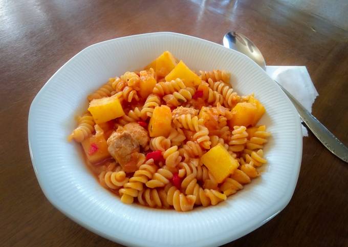 Guiso de fideos Receta de Mayra Giribaldi- Cookpad