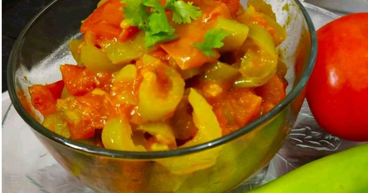 Chilli Tomato Sabji Recipe by Monika Rastogi - Cookpad