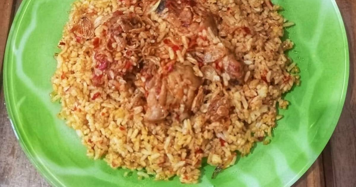 Resep Nasi Goreng Ayam Masak Cabai Terasi oleh Fitzaki Kitchen - Cookpad