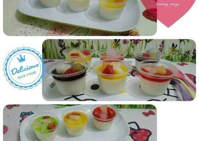 Resep 56. Puding Sutra Buah oleh Aning Miza - Cookpad