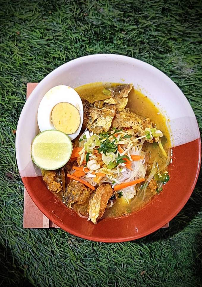 Resep Kakap Putih masak Soto Kuah Kuning oleh Dwy Nor Hidayah - Cookpad