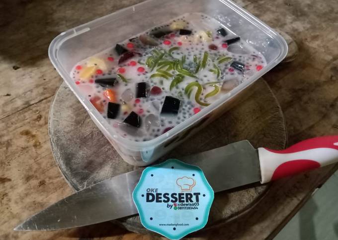 Resep Es buah pandan jelly oleh Dewisa - Cookpad