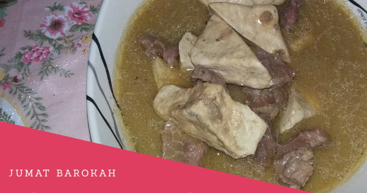 Resep Opor daging sapi tahu oleh Dapur Dr.dian - Cookpad