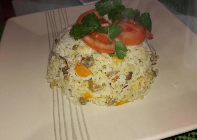 Moro de guandules con coco Receta de Yudelka Duarte- Cookpad