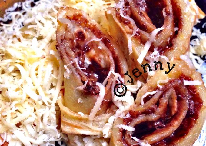 Resep Crepes Pisang Ovomaltine Keju oleh Jenny - Cookpad
