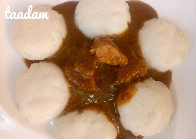 Tuwon shinkafa with white rice Recipe by Samira Abubakar - Cookpad