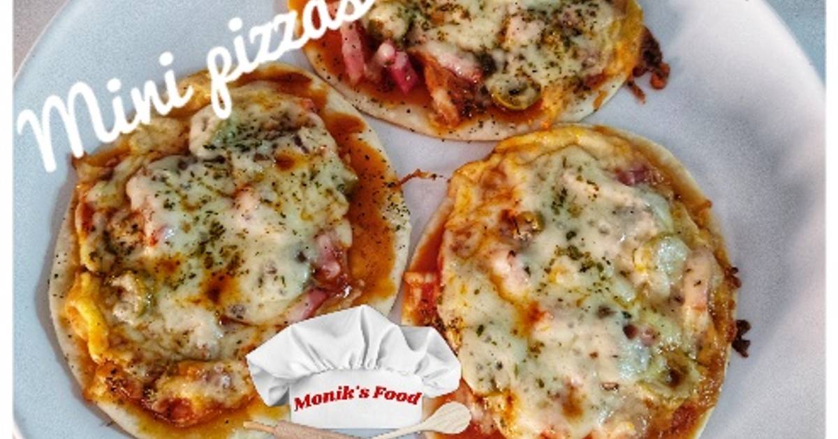 Mini pizzas rápida Receta de Monik- Cookpad