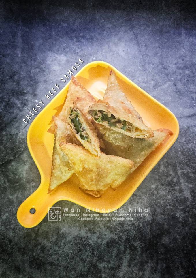Resipi Cheesy Beef Samosa oleh Nihadriz Niha - Cookpad