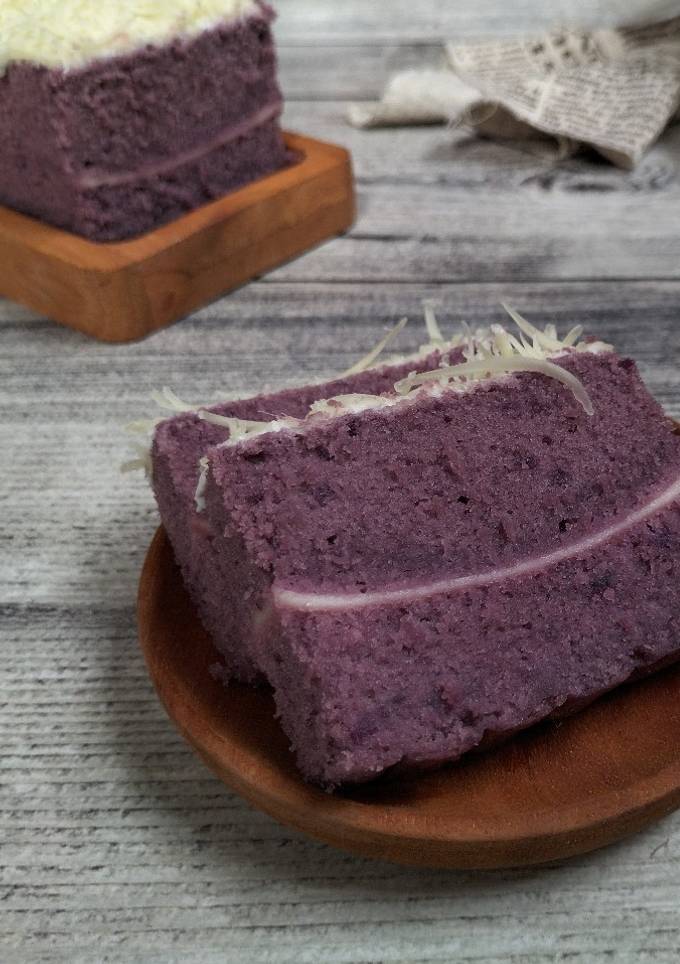 Resep Bolu Kukus Ubi Ungu Keju oleh Nur Erma - Cookpad