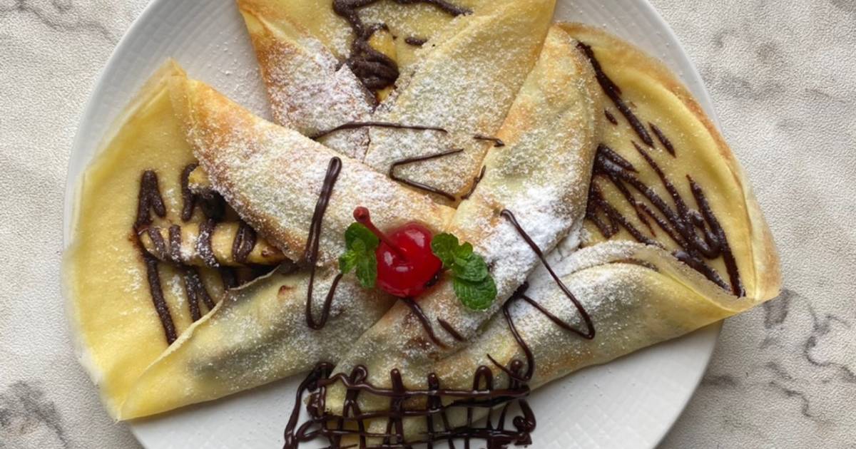 Resep Pisang Crepes Coklat Tabur Gula oleh Rini Dwi Astuti - Cookpad