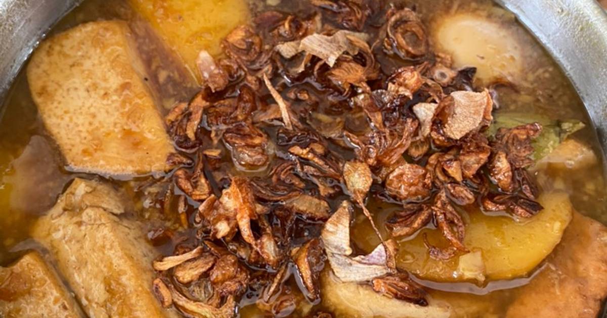 Resep Semur Daging Tahu Kentang Telur oleh Kinan - Cookpad