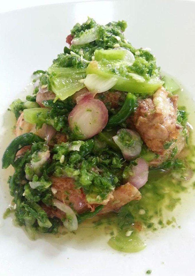 Resep Ayam Goreng Cabe Ijo Istimewa oleh umu shendy - Cookpad