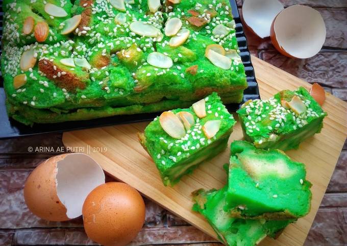 Resep Bingka Roti Pandan oleh Arina Putri - Cookpad