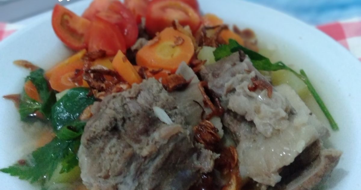Resep Sop Iga Sapi Kuah Bening oleh Nining - Cookpad