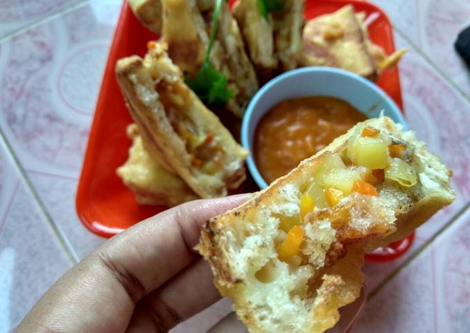 Resep Roti goreng sayur + saos pedas oleh Maharani Dewi - Cookpad