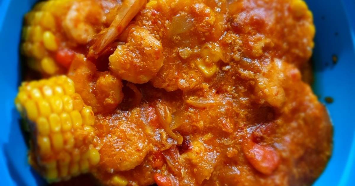 Resep Udang Saos Padang Jagung Manis oleh Evelyn Juliend - Cookpad