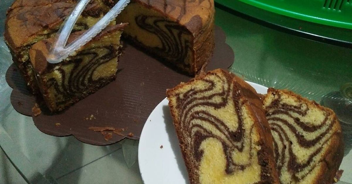 Resep Zebra Cake (Enak Banget Deh) oleh Santy sansan - Cookpad