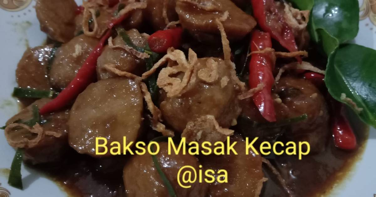 Resep #105 Bakso Masak Kecap oleh AISA W - Cookpad