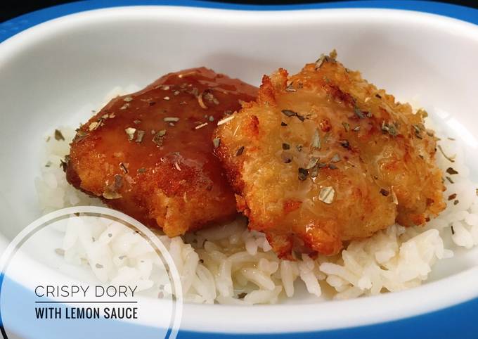 Resep Crispy dory with lemon sauce (mpasi) oleh Kiki Anindya - Cookpad